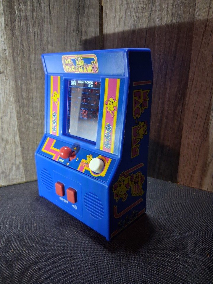 Ms Pacman Arcade Mini Handheld Tabletop Game Electronic Tested Works ...
