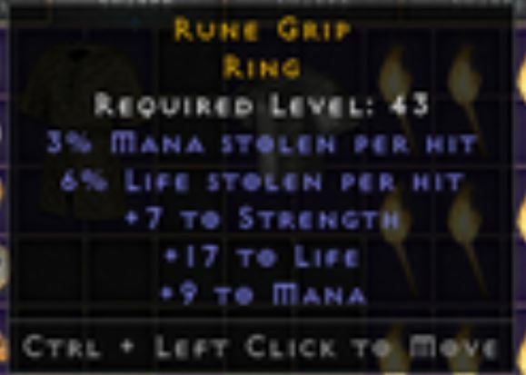 Diablo 2 Resurrected D2 D2R - Dual Leech/Strength/Life/ Mana Ring -PC ...