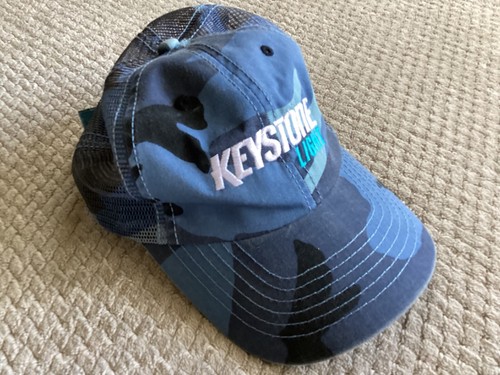 Keystone Light Blue Camo Mesh Adjustable Trucker Hat One Size | eBay
