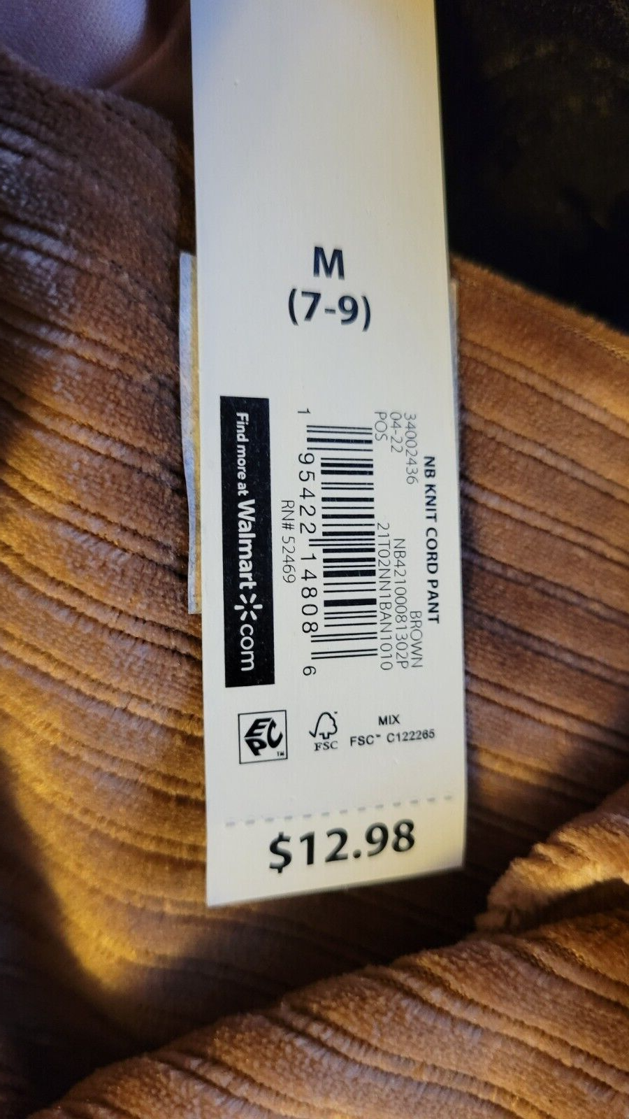 No Boundaries NEW♈Juniors Knit Corduroy Velour Jogger Pant size M~Tierra Brown | eBay