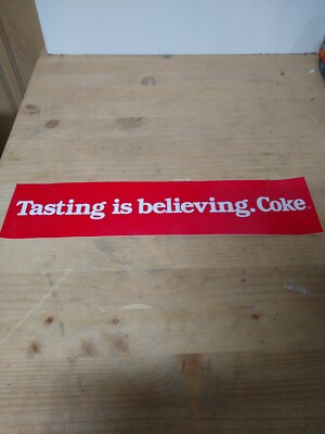 Vintage Coke Tasting is believing. Bumper Sticker | eBay