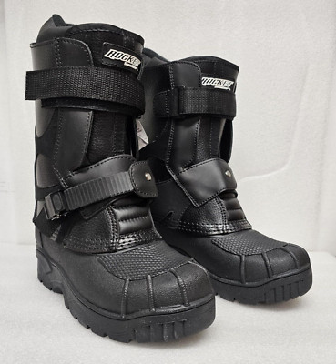 MEN'S SNOWMOBILE BOOTS MEN/WOMEN/TEEN ROCKET SNOWGEAR BLACK SNOWMOBILE ...