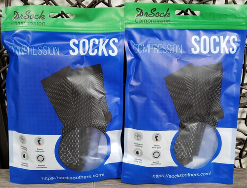2 Packs Dr Sock Compression Socks One Size Fits All Prevent Plantar ...