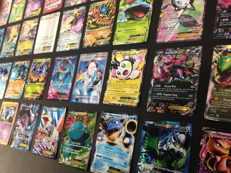Pokemon Card Lot 100 Official TCG Cards Ultra Rare Included EX GX V ...