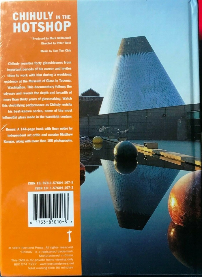 CHIHULY IN THE HOTSHOP DVD & Book Master Glassblower Artist Documentary ...