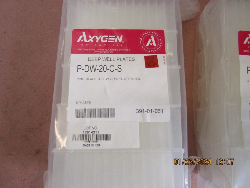 Corning Axygen 96-well P-DW-20-C 2 mL Polypropylene Deep Well Plate 2-5 ...