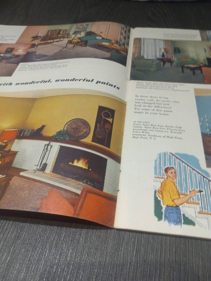 Sherwin Williams Paints 1957 Home Decorator Booklet Color Illustrations ...