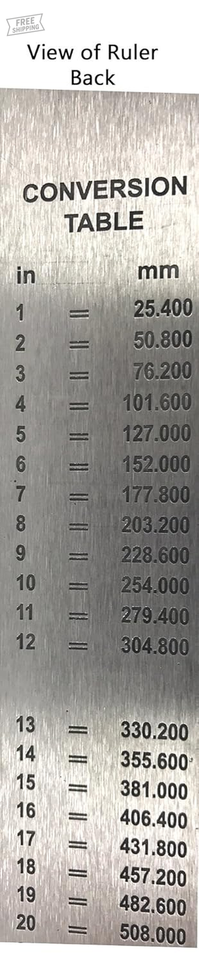 1 Meter Stainless Steel Ruler with Stamped Centimeter and Millimeter ...