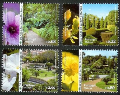 MADEIRA (PORTUGAL) BOTANICAL GARDEN JARDIM BOTANICO MADEIRA 4 MNH ...