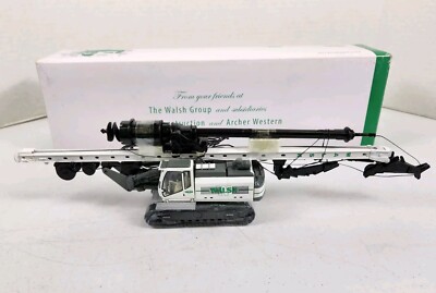 BRAMI Scale Models WALSH Construction Drill Rig DieCast #31012 NIB RARE ...
