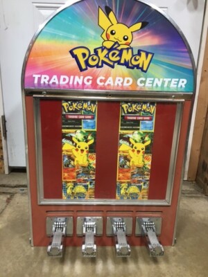 Themed Pokemon Card Vending Machine 4 column Sticker Tattoo Sports ...