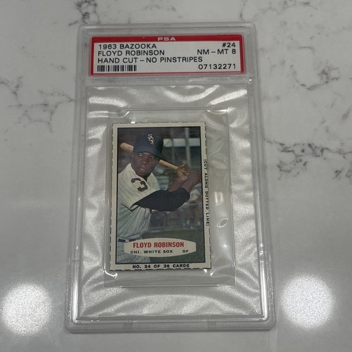 1963 BAZOOKA Floyd Robinson Hand Cut PSA 8 HIGH GRADE Low Pop ...