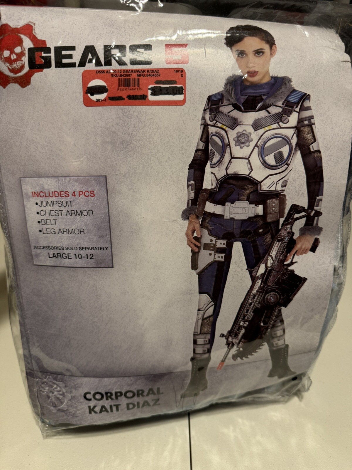 Gears 5 Corporal Kait Diaz Halloween Costume Adult Large 10/12 Cosplay