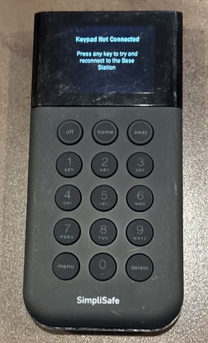 SimpliSafe Home Security System Wireless Security Keypad KP3W SSKP3 ...