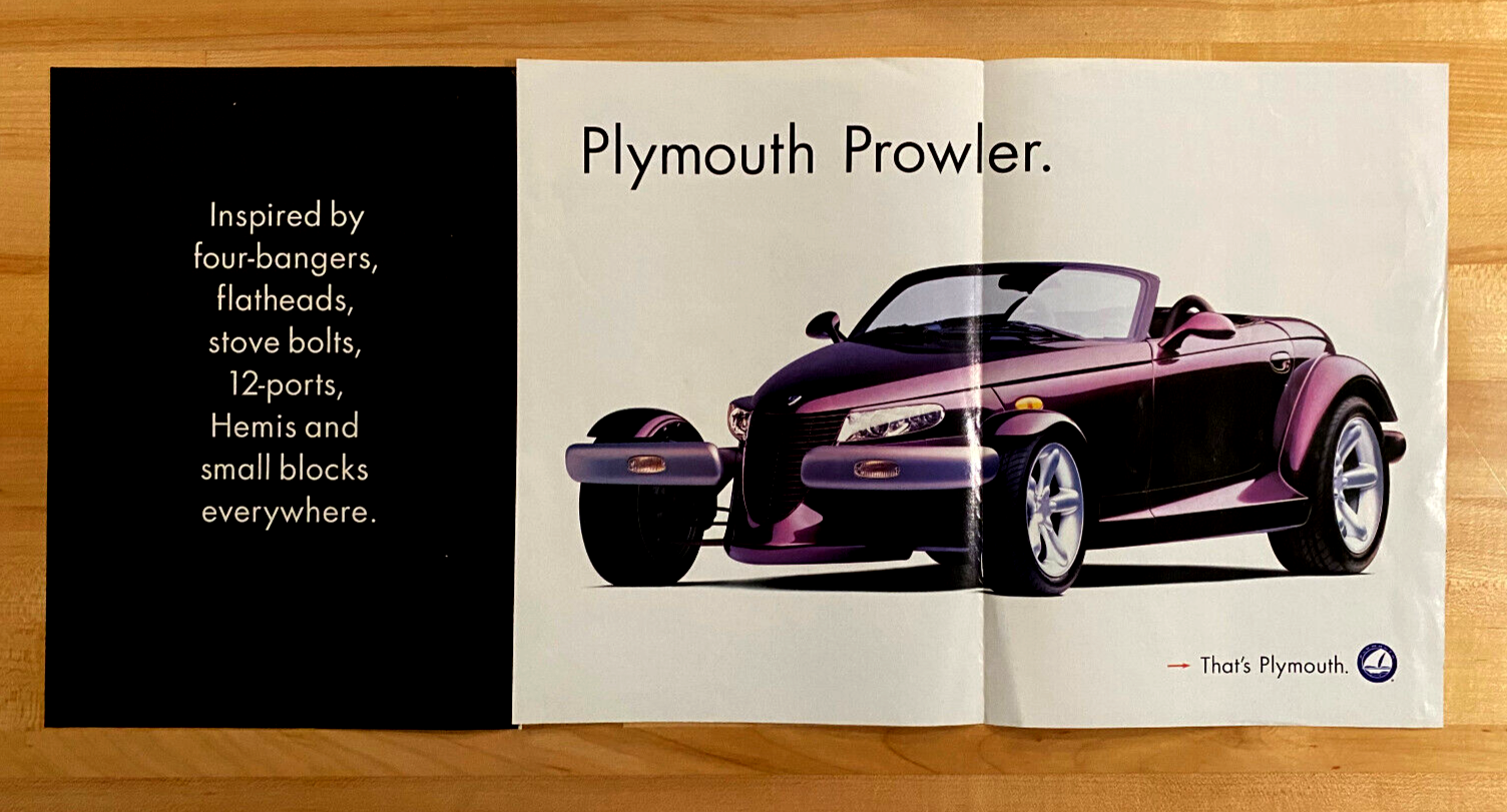1998 Print Ad Plymouth Prowler Inspired by Hemi Small Blocks | eBay