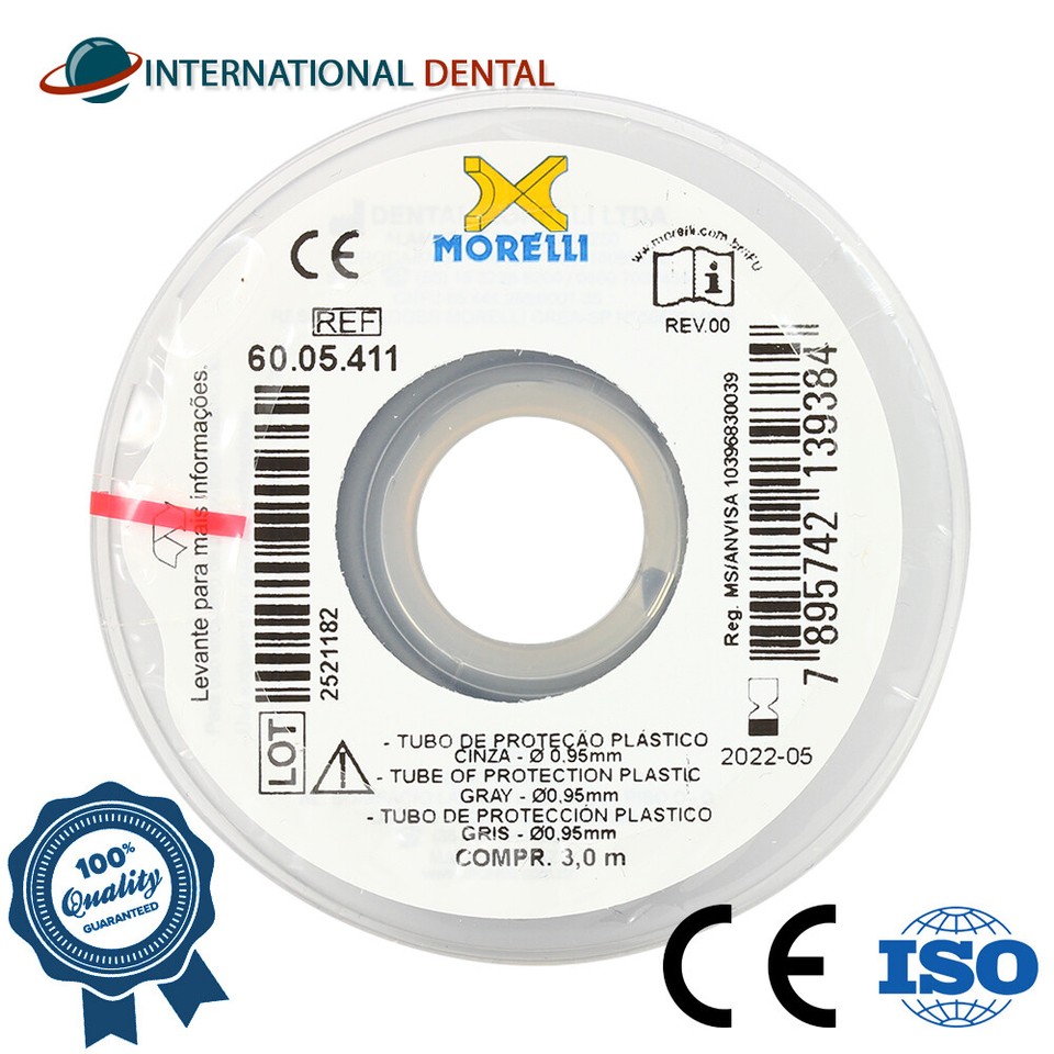 Orthodontic Dental Morelli Gray Wire Protection Elastic Tube Plastic Ø0 ...
