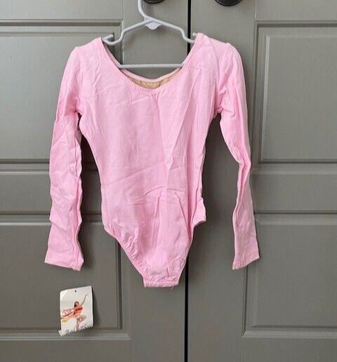 Bal Togs Pink Long Sleeve Leotard 1319 Child Medium 8-10 | eBay
