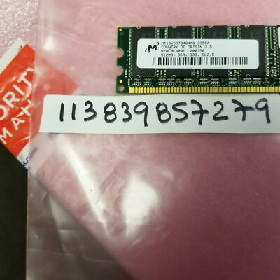 512MB PC RAM DDR1 333 PC2700 DDR 333 184PIN NON-ECC CL2.5 DUAL RANK ...