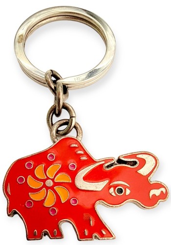 Shanghai Tang Red Bull Keychain China Vintage Metal Enamel Souvenir ...