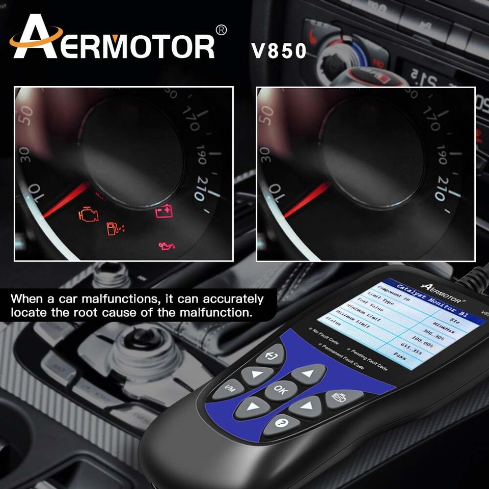 V850 OBD2 CAN OBDII Scanner Code Reader Car Diagnostic Scan Tool Check Engine | eBay