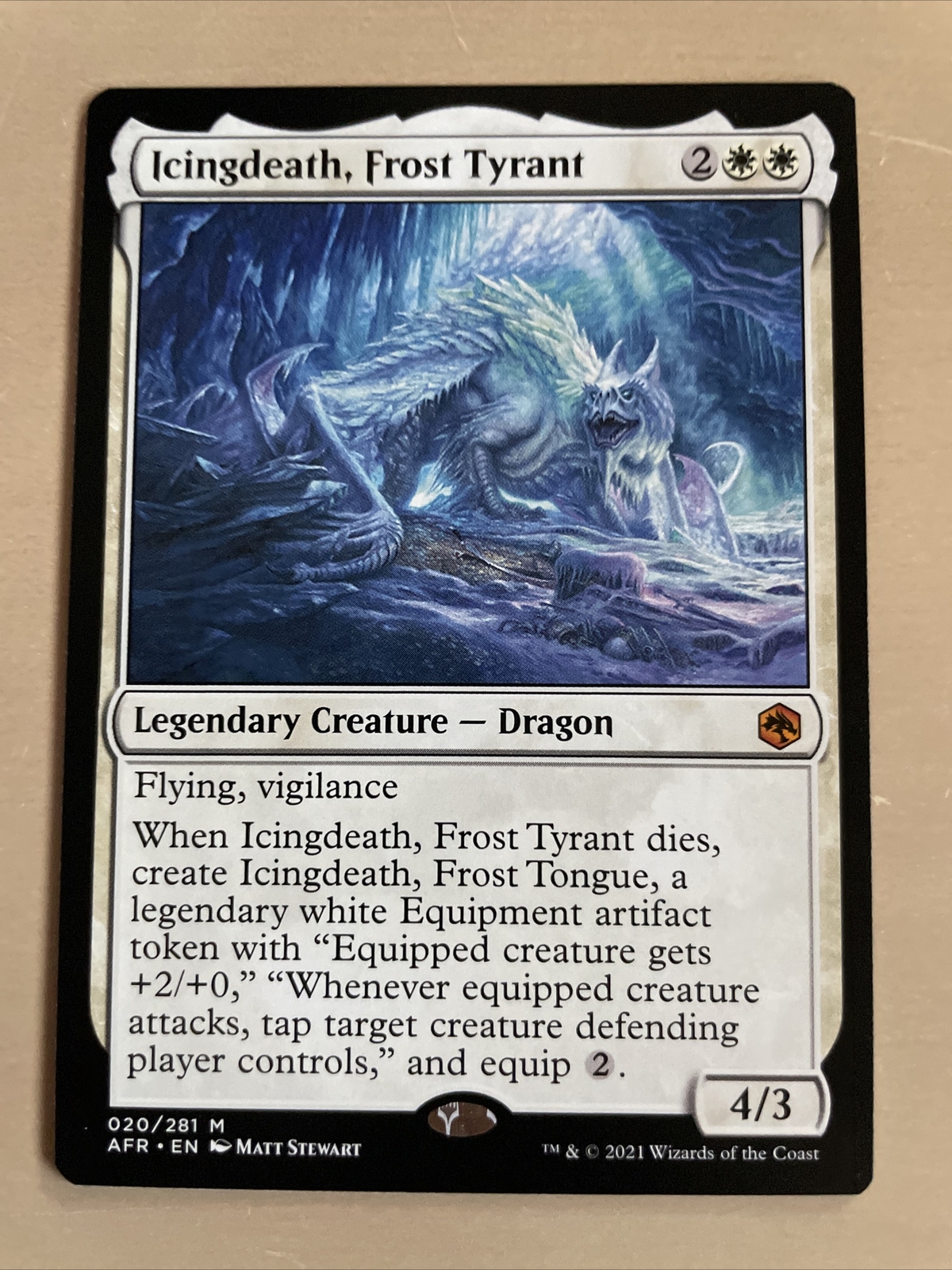 x1 Icingdeath, Frost Tyrant M MTG Adventures in the Forgotten Realms M ...