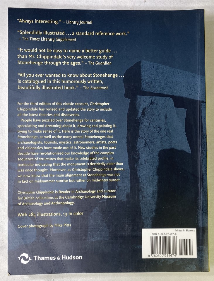 Stonehenge Complete Christopher Chippindale 2004 Book 3rd Edition ...