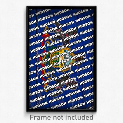 Hudson Pennsylvania Poster (PA City Souvenir 11x17 Town Print) | eBay