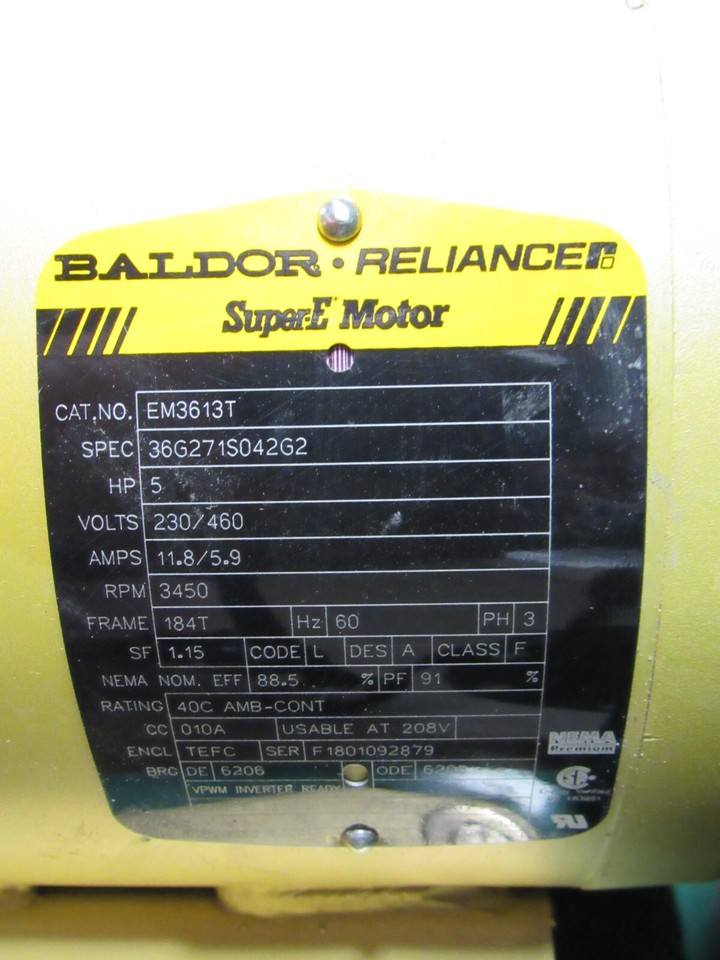 ECLIPSE ALUMINUM IMPELLER BLOWER FAN SMJ SMJ11.202760-2-152AF 5 HP 230 ...