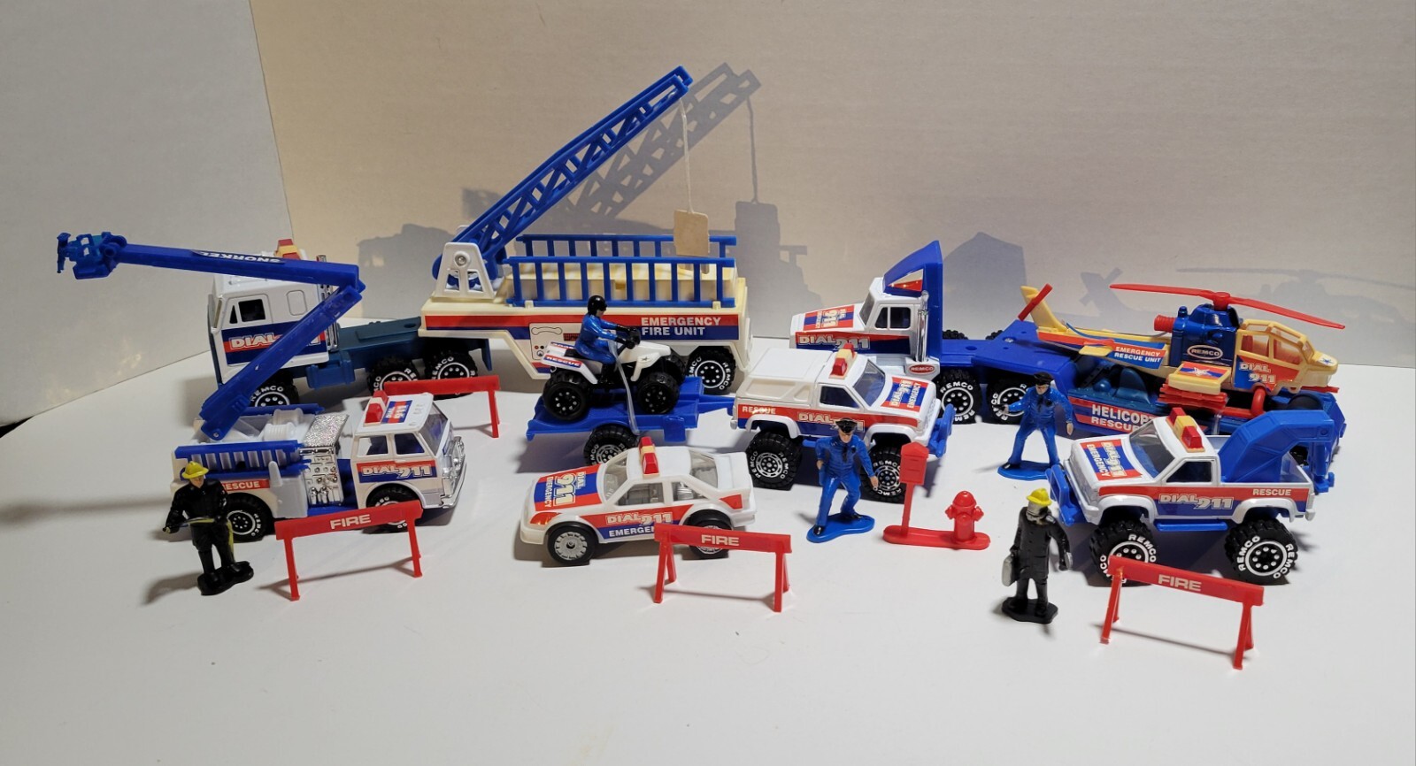 Vintage Remco Heavy Steel Super 911 Emergency Rescue Playset Item ...