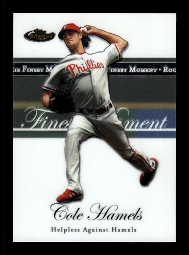 Cole Hamels 2007 Finest Rookie Finest Moments #RFM-CH | eBay