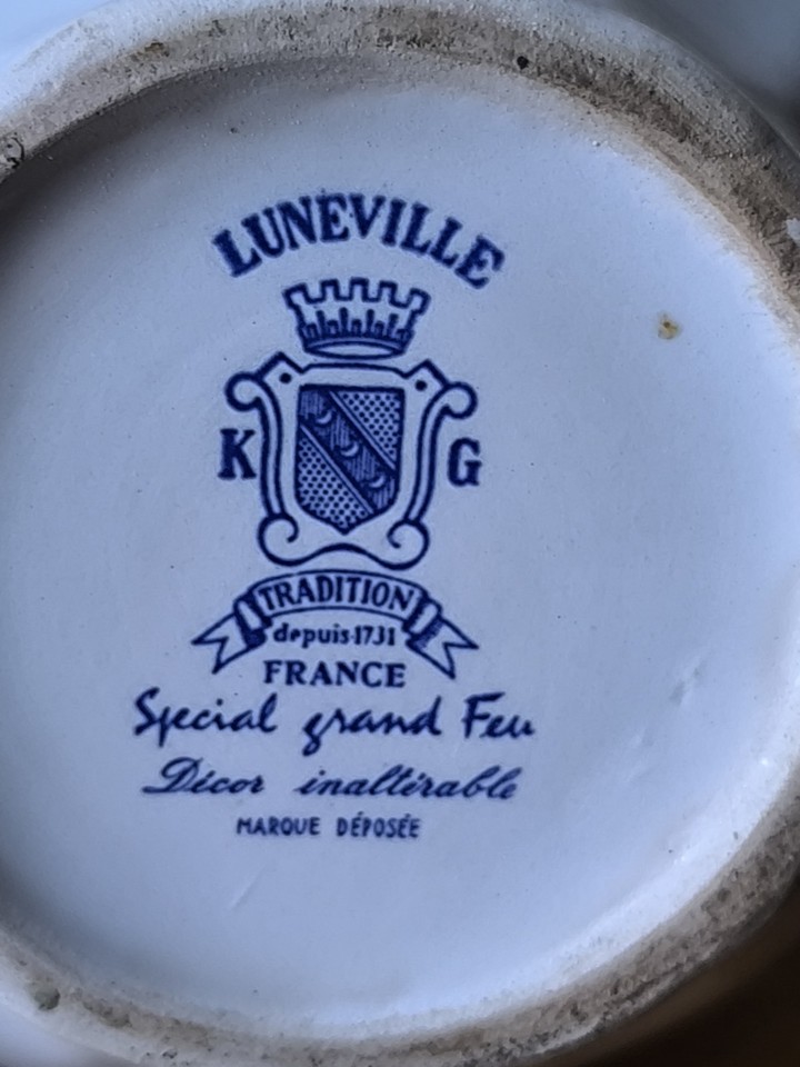 Coffee Service English Faience Lunéville 9 Cups Jug Sugar Bowl Creamer ...