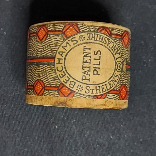 Old Quack Medicine Wood Container Beecham's Pills Lancashire Niagara ...