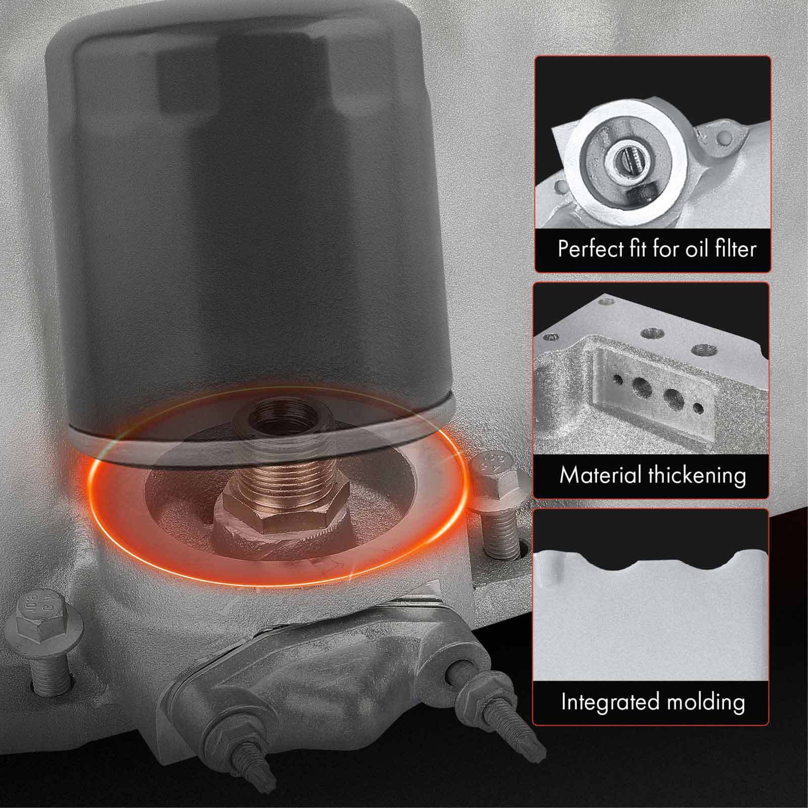 Front Wet Sump Retrofit Engine Oil Pan for Chevy LS LS1 LS2 LS3 LSX V8 ...