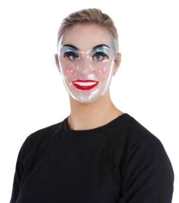 Transparent Mask With Makeup