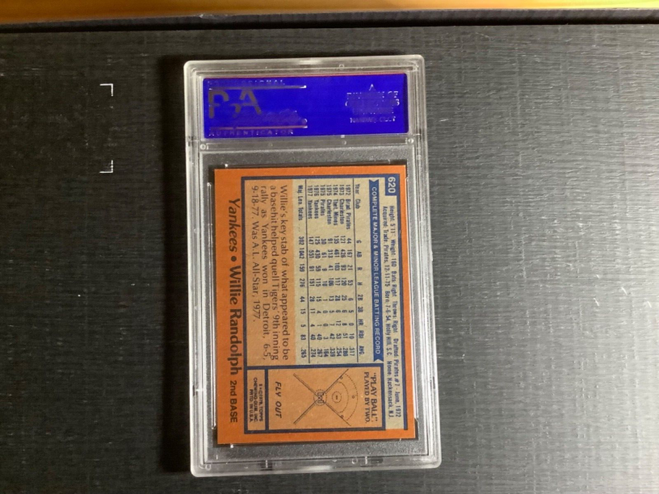 Topps 1978 Willie Randolph #620 Psa 9 Mint Yankees All star 30239734 | eBay