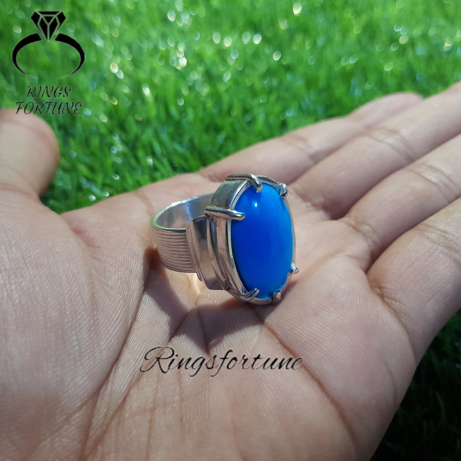 Neshapuri Turquoise Ring - Natural Persian Gemstone Handmade Jewelry ...