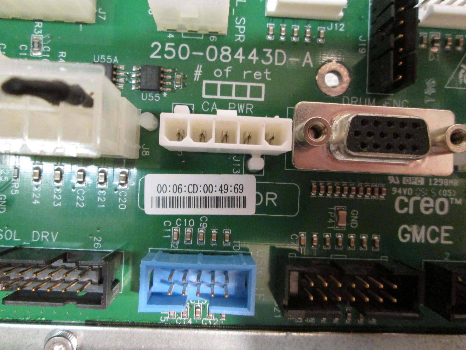 Kodak/Creo GMCE control Board, Lotem quantum, Trendsetter, Magnus, 503 ...