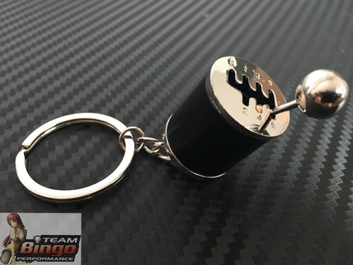 6 Speed Shifter Key Chain Key Ring Real Gear Changing Function ( Black ...