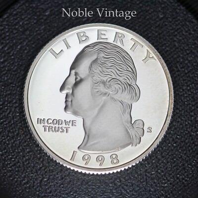 1998 S Silver Proof Washington State Quarter -90% Silver - From Proof ...