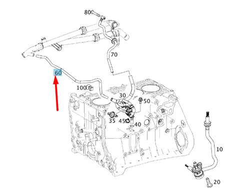 Mercedes-Benz Breather Line - A2710780809 for sale online | eBay
