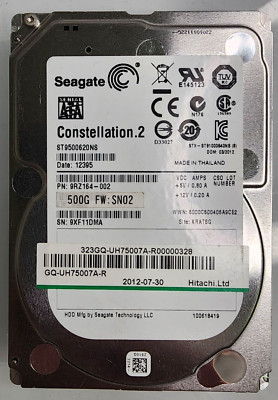 Seagate Constellation.2 500GB HDD ST9500620NS 2.5" | eBay