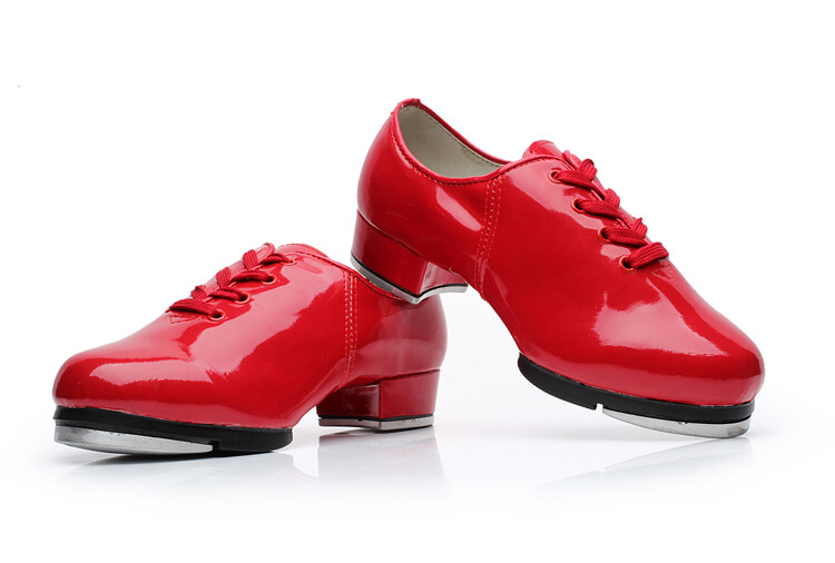 Unisex Tap Dance Shoes Women Men Jazz Step Dance Shoes Lace Up Clogging ...