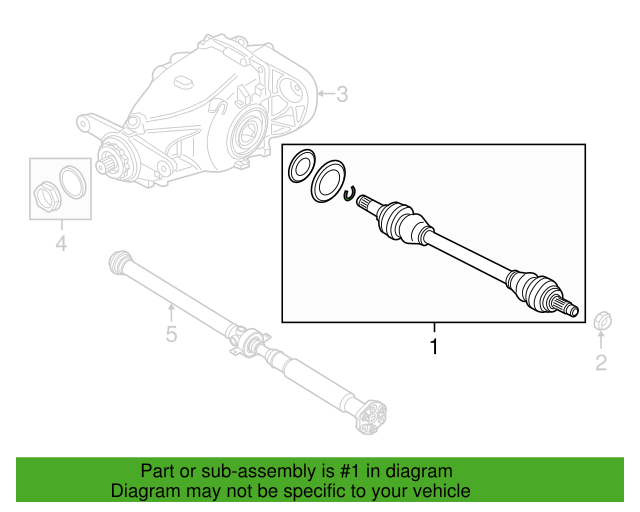 Rear CV Axle Assembly 33208609838/33207568471 For 2007-2019 BMW X5 X6 ...