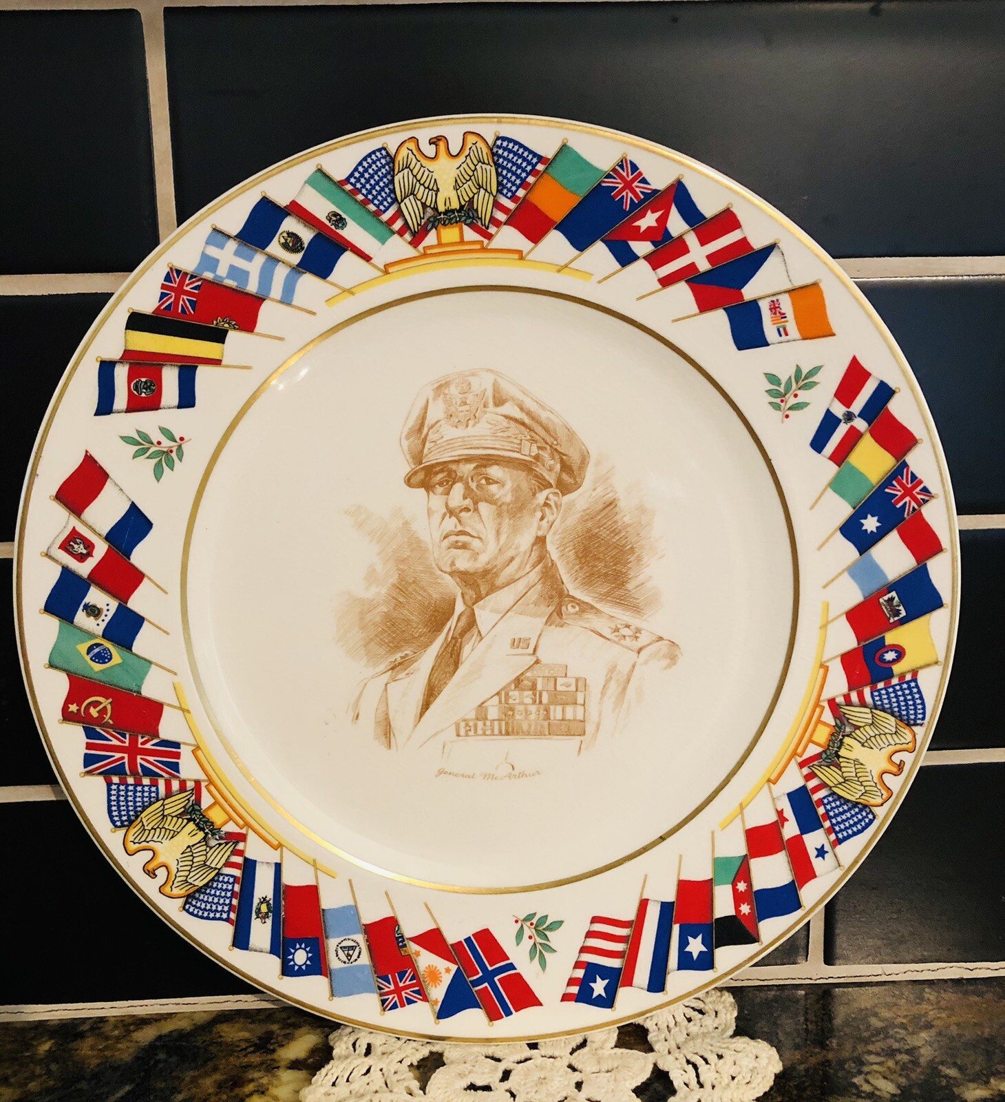 Collector’s WWII - Allied Nations Commemorative Series Plate, General ...