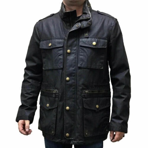 $595 COACH Wyatt Waxed Cotton Field Jacket Lightweigh… - Gem