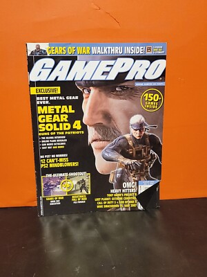 Gamepro Magazine #220 January 2007 - Metal Gear Solid 4 Cover w Poster ...