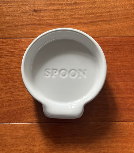 Threshold Spoon Rest White Round Ceramic | eBay