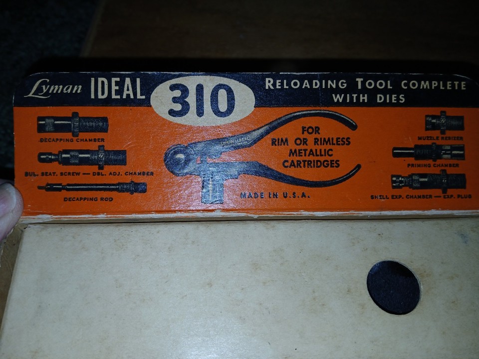 Lyman Ideal 310 Reloading Tool with 4 Dies - Used | eBay