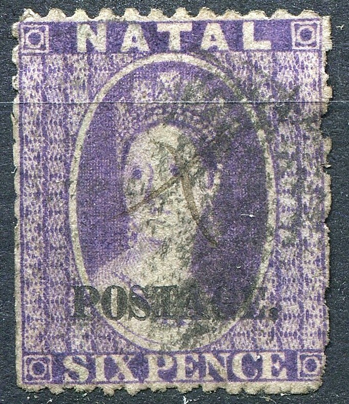 Natal 1869, 6d Violet, SG 55, type 7e overprint, CV £70 | eBay UK