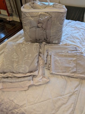 Full dorma silver King size Bedding Curtains And Throw | eBay UK